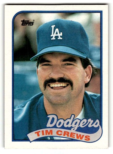 1989 Topps #22 Tim Crews Los Angeles Dodgers Baseball Cards NM Near ID ...