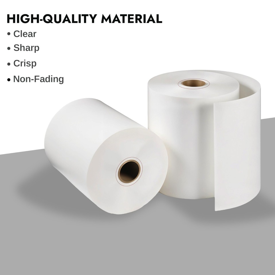 57x40 Thermal Roll Credit Card Machine Receipt Paper Till Rolls - 50 ...