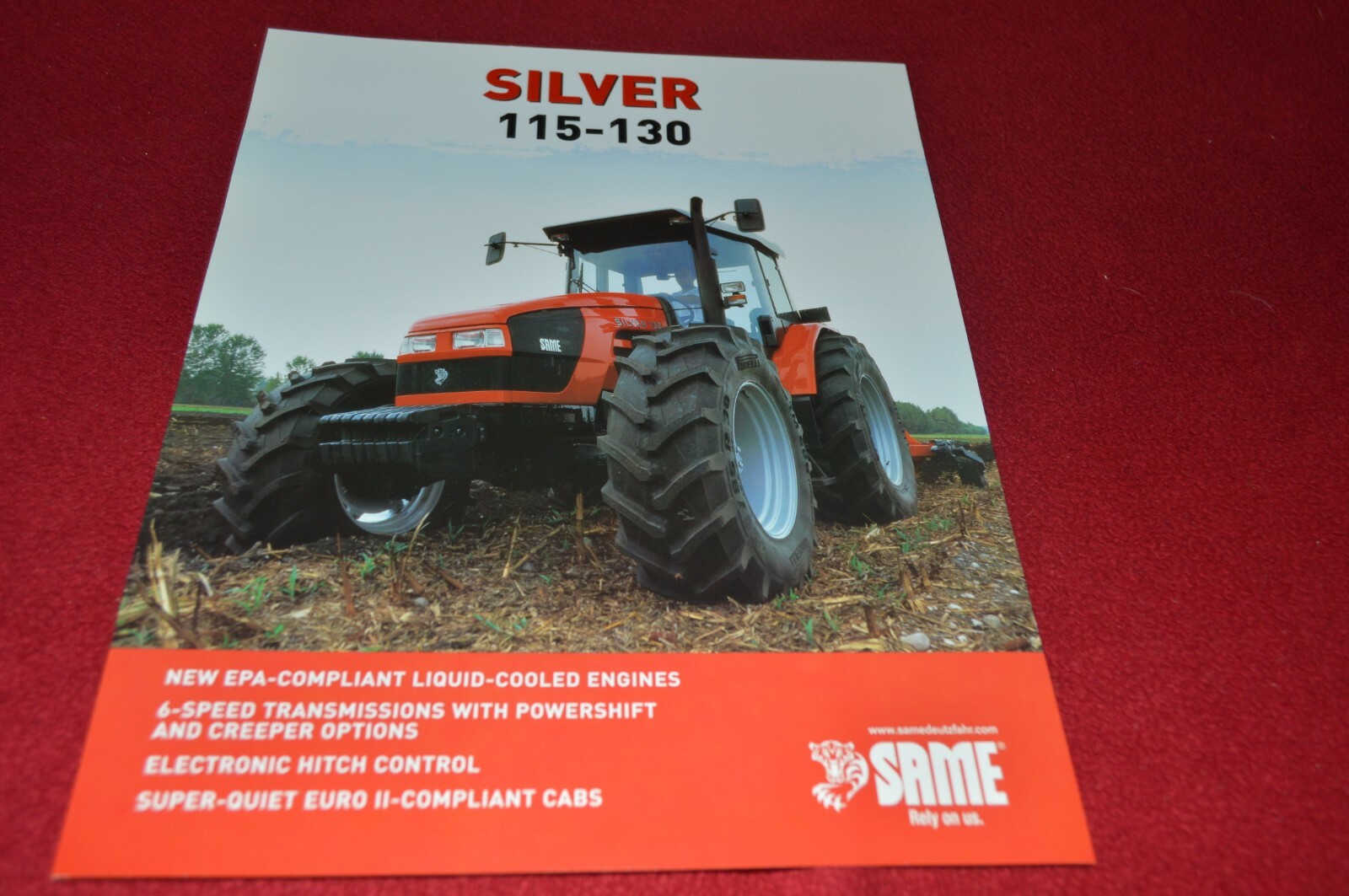Same Silver 115 130 Tractor Dealer's Brochure YABE18 | eBay