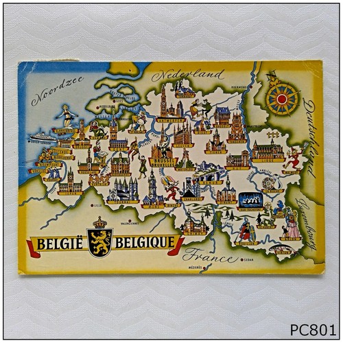 Belgian Coast Greetings Belgique Belgium Postcard (P801) | eBay Australia