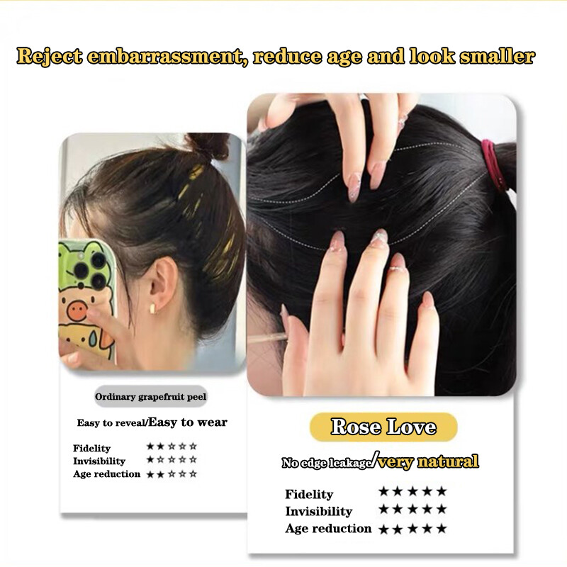 Pomelo Skin Wig Meatball Head High Ponytail High Cranial Crest Panfa ...