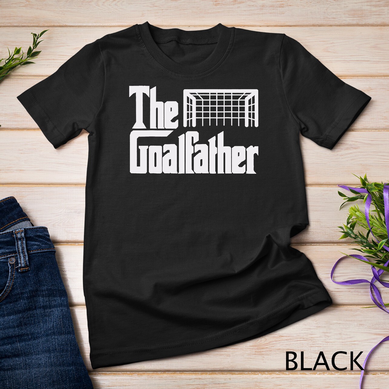The Goal-father Dad Soccer Goalkeeper Goalie Christmas Gift Unisex T ...