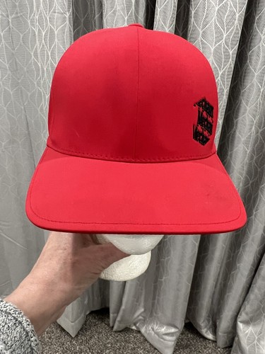 Mechanic Wear Black Logo Flex Fit Delta Red Hat Cap S/M Polyester ...