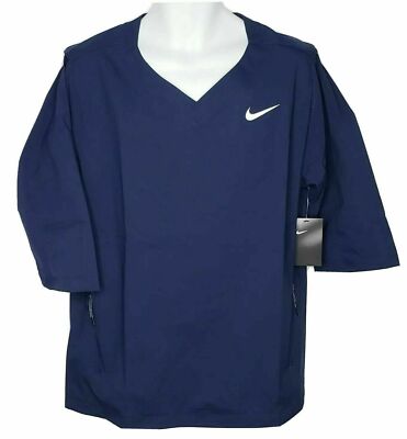 Nike Hot Baseball Jacket 3/4 Sleeve Team 897383-419 Navy Blue Batting ...