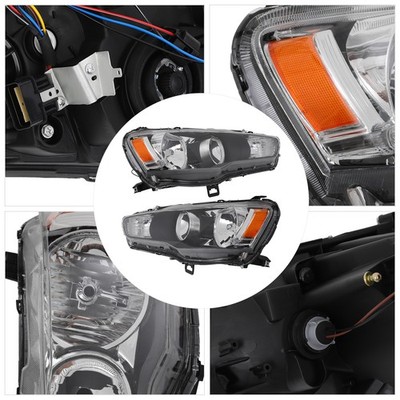 Halogen Headlight For 2010-2013 Mitsubishi Outlander, Left&Right Side ...
