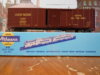 HO Scale Trains Athearn #5062 Union Pacific 50ft. Box Car #554213 LN/OB ...