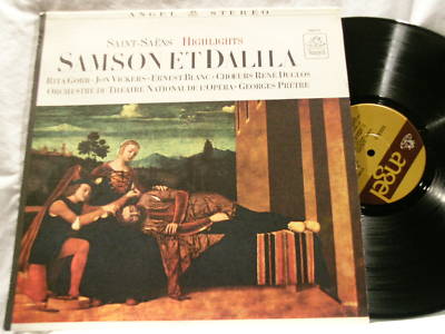 SAINT-SAENS Samson et Dalila Highlights Rita Gorr Jon Vickers Pretre LP ...