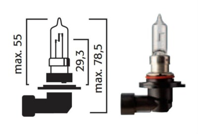 Flosser 9011 12V 65W PX20d HIR1 Halogen Infrared Headlight Bulb Made in ...