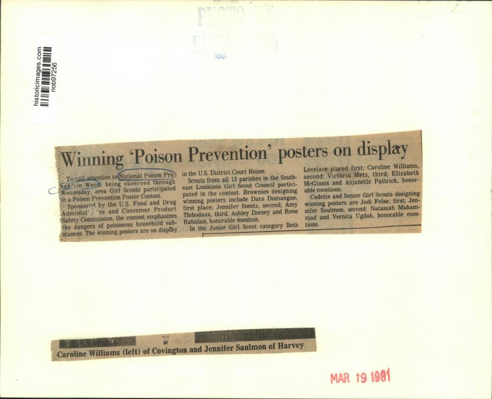 Poison Prevention Poster Contest National Poison Prevention Week