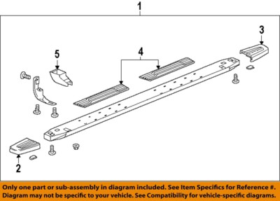GM OEM 19-23 Sierra 1500 Cab Running Board-Step Bar Assy 84011395 | eBay