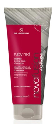 DELORENZO NOVAFUSION INTENSE RUBY RED SHAMPOO 200 ML DE LORENZO NOVA ...
