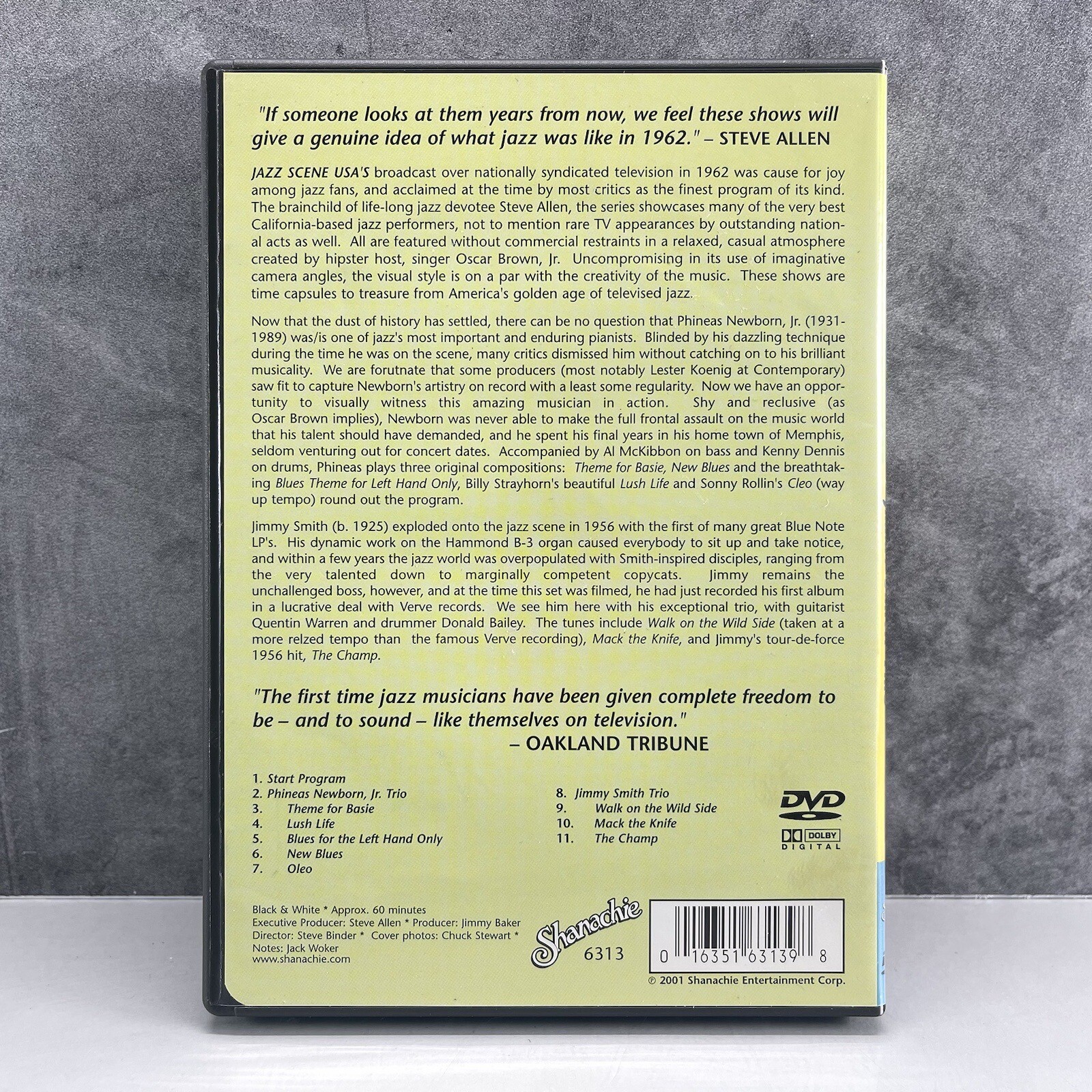 Jazz Scene USA - Phineas Newborn Jr. Trio / Jimmy Smith Trio (DVD, 2001) 16351631398 | eBay