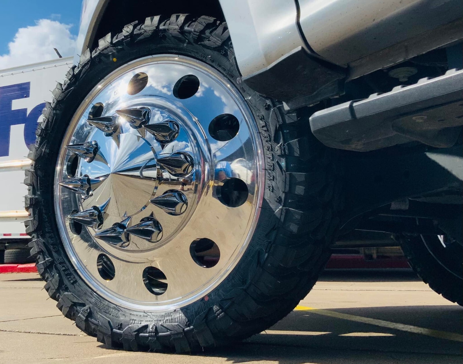 6 NEW 22"New Dually Wheels Classic hole Alcoa wheel Lug rims with caps ...