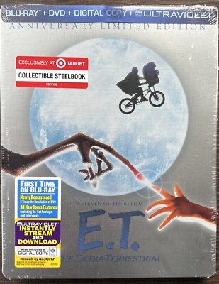 E.T. THE EXTRA-TERRESTRIAL (Spielberg, 1982) - Target Blu-ray Steelbook ...