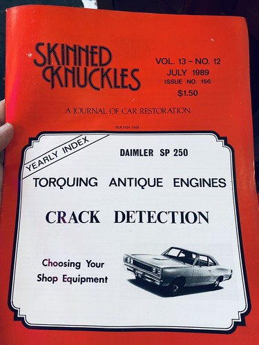 Skinned Knuckles Car Restoration Journal —july 1989—bagged | eBay