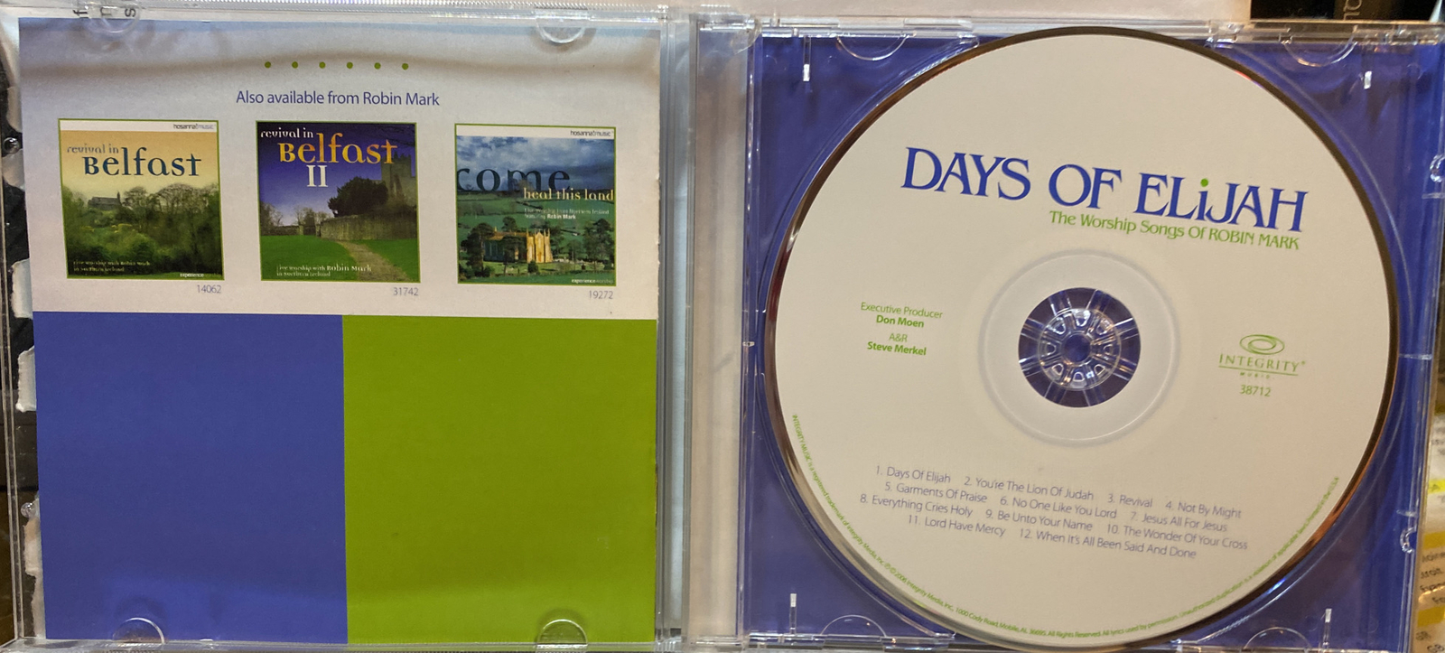 Days of Elijah: The Worship Songs Of Robin Mark CD - GOOD! | eBay
