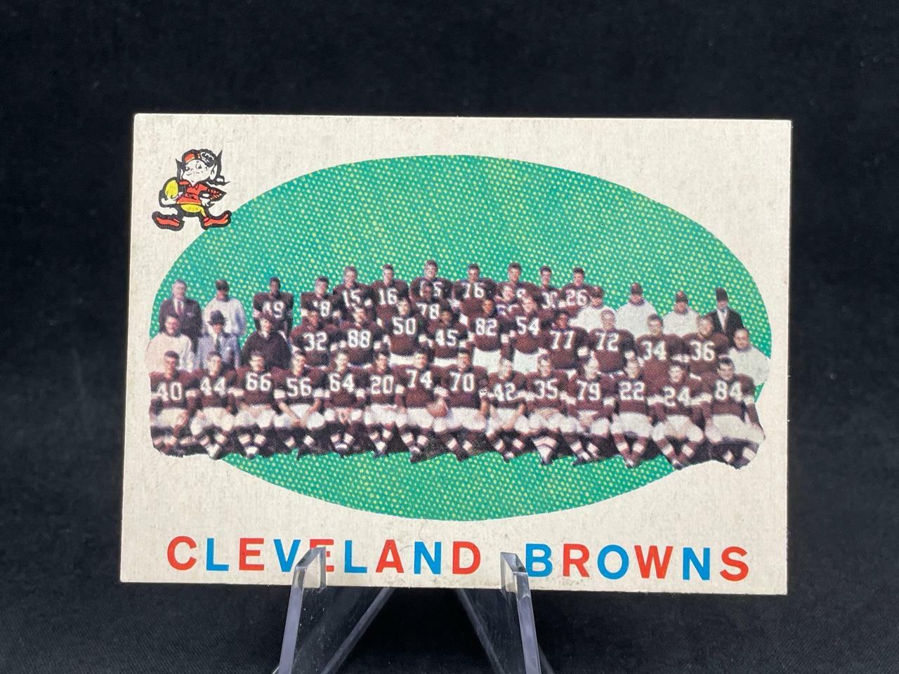 1959 TOPPS NFL FOOTBALL CLEVELAND BROWNS #161 TEAM CHECKLIST | eBay