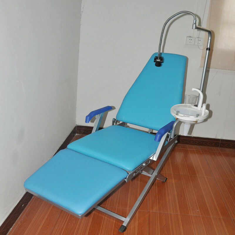 Dental Foldable Chair Portable Dental Chair with Dentist LED Exam Light ...