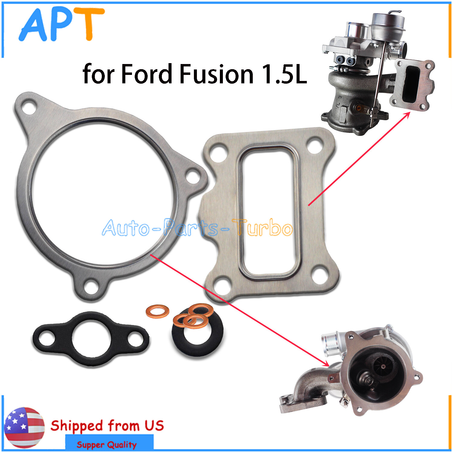2017-2019 Ford Fusion Escape 1.5L L4 Turbo Boost Control Gasket Kit ...