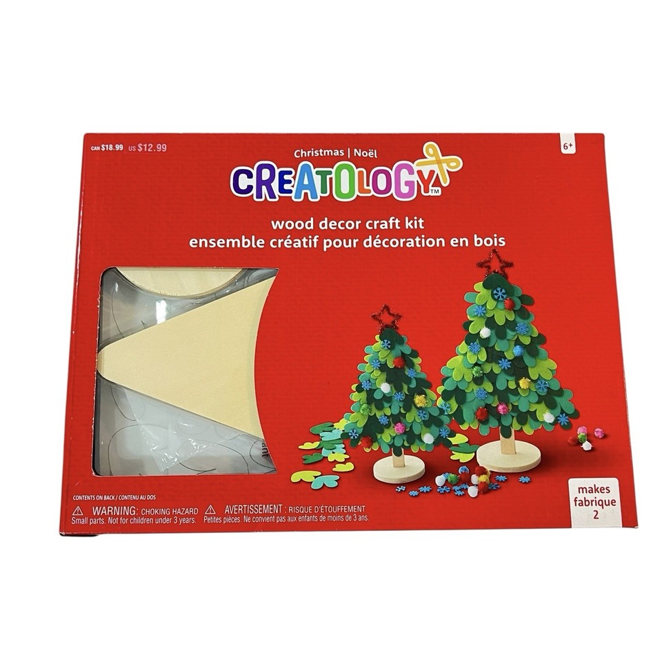 Creatology Wood Decor Tree & Gingerbread 3D Craft Kits Lot of 2 New | eBay