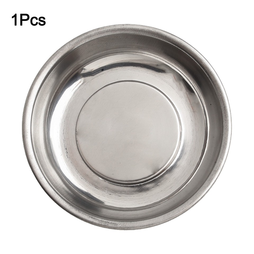 Round Stainless Steel Magnetic Dish Tool Holder for Parts Organization ...