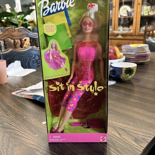 1999 SIT IN STYLE BARBIE DOLL #23421 Inflatable Chair NRFB | eBay