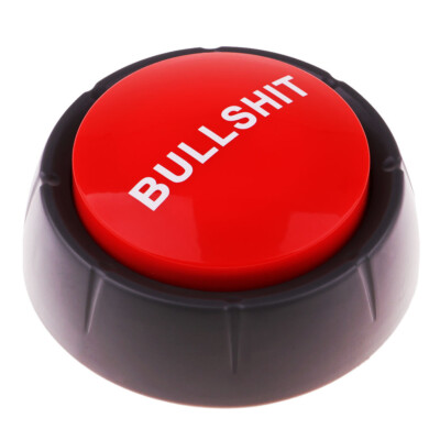 Red Bullshit Alert Button Prank Quiz Answer Buzzer Press Button Toy ...