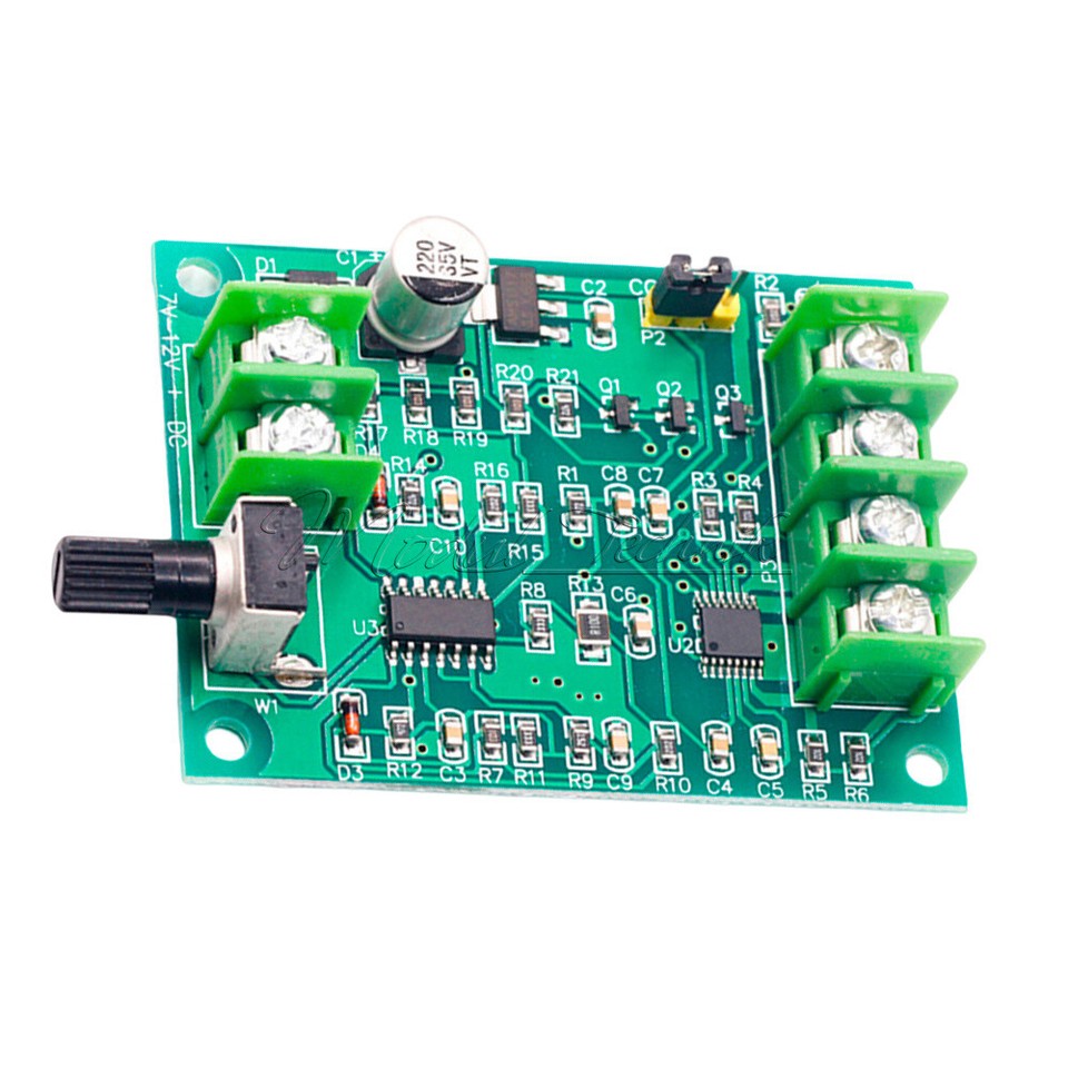 7V-12V Brushless DC Motor Driver Controller Board W/ Voltage Current ...