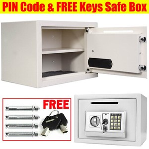 Home Storage Tamper-proof Safe Security Box Chest Fireproof Lock ...