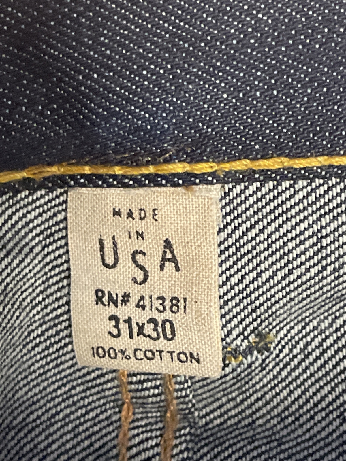 464 RRL Jeans Men's slim fit Japan Woven Selvedge denim raw size 31x30 ...