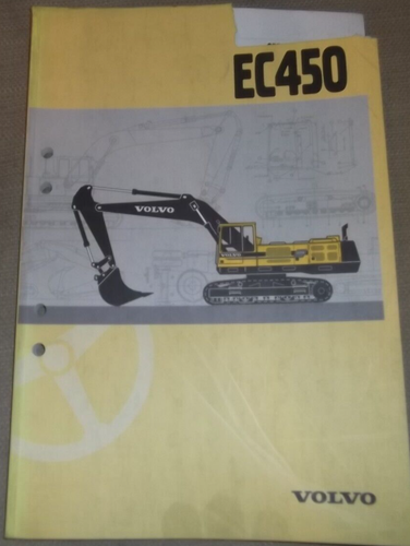 Volvo EC450 Pelleteuse Opérateurs Opération & Maintenance Manuel Livre ...