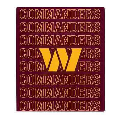 WASHINGTON COMMANDERS SUPER SOFT PLUSH THROW BED BLANKET 60IN X 70IN | eBay