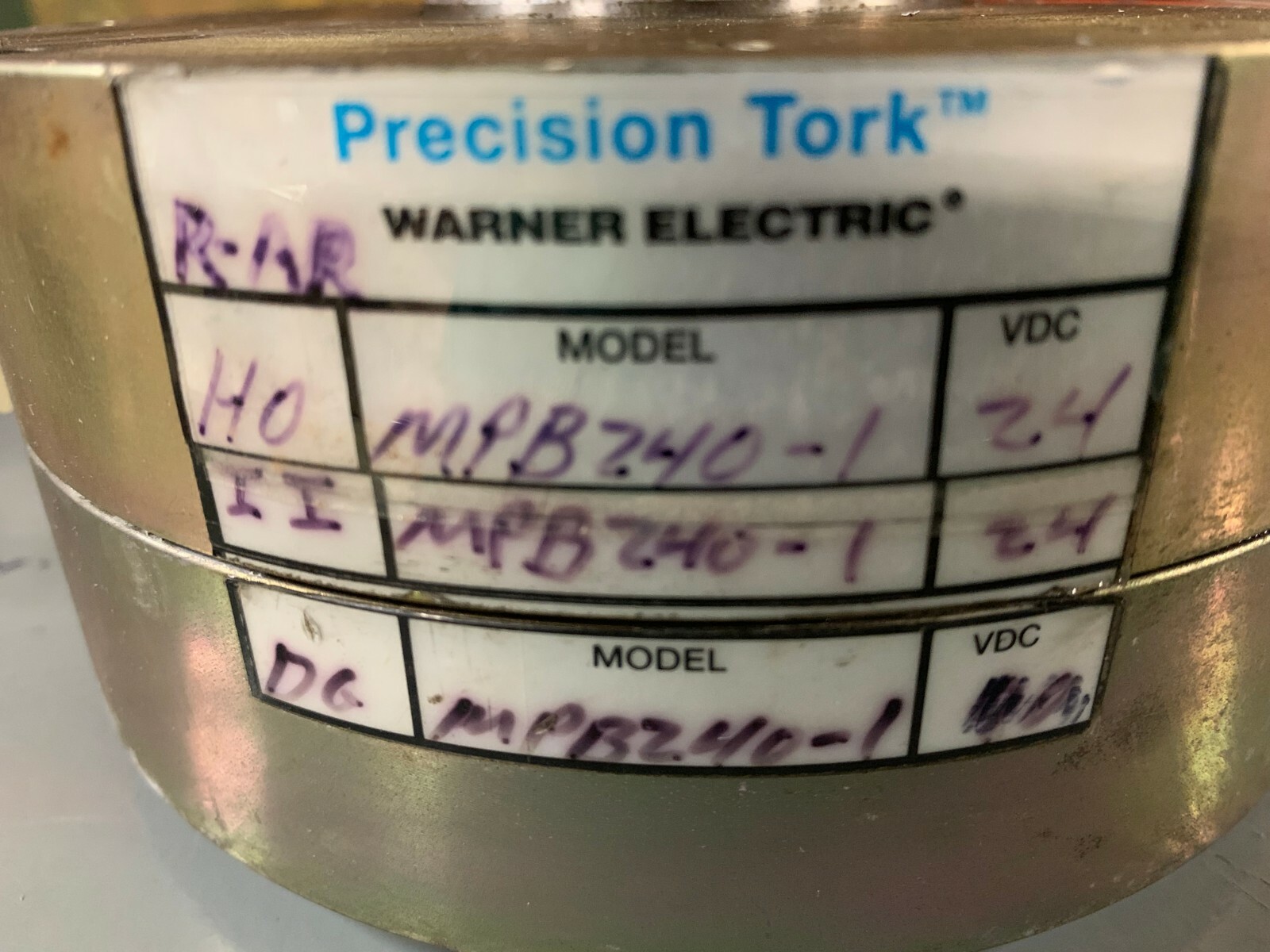 Warner Electric Precision Tork MPB240-1 MPB240-1-24 Magnetic Particle Brake | eBay