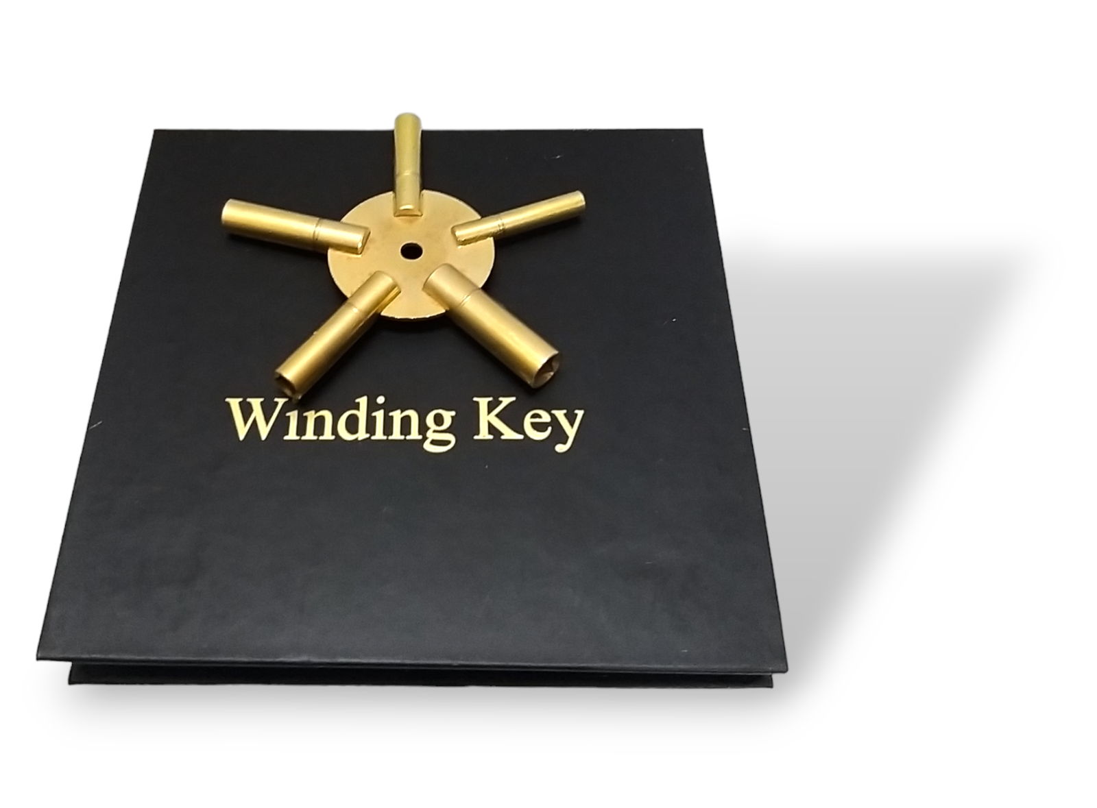 LARGE Brass Clock Winding Key 5 Prong odd Numbers 5 in 1 (1 Key) WITH ...