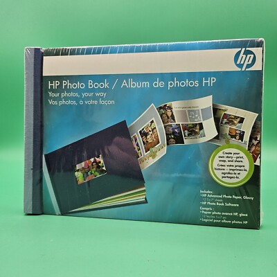 NEW + SEALED HP Photo Book 12 Pages - 7 X 5 Clear Sleeve Picture Book ...