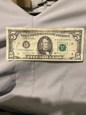 1988 series a 5 dollar bill | eBay