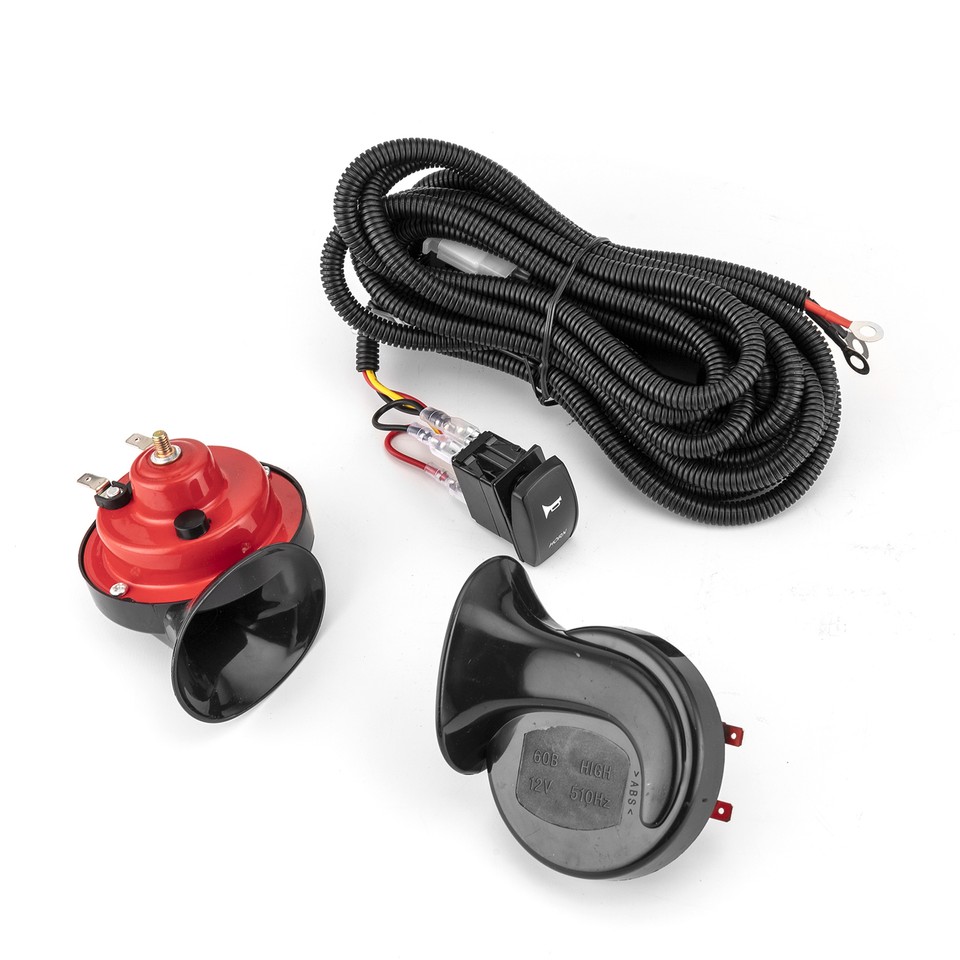 UTV Horn kit w/2x105db horn rocker switch For Polaris RZR Ranger ...