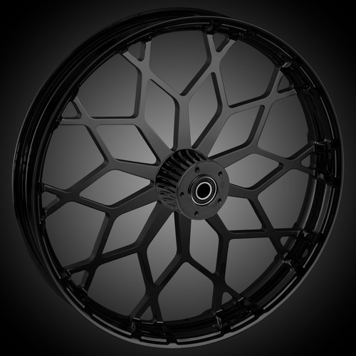 21 x 3.5" Prodigy Wheel, Dual Rotors, Front Tire, Black, 2000-22 Harley ...