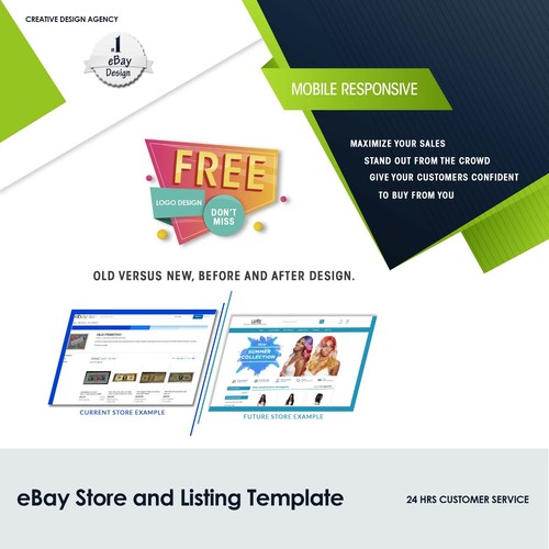 Ebay Listing Template Store Responsive Auction Compliant 2021 Design ...