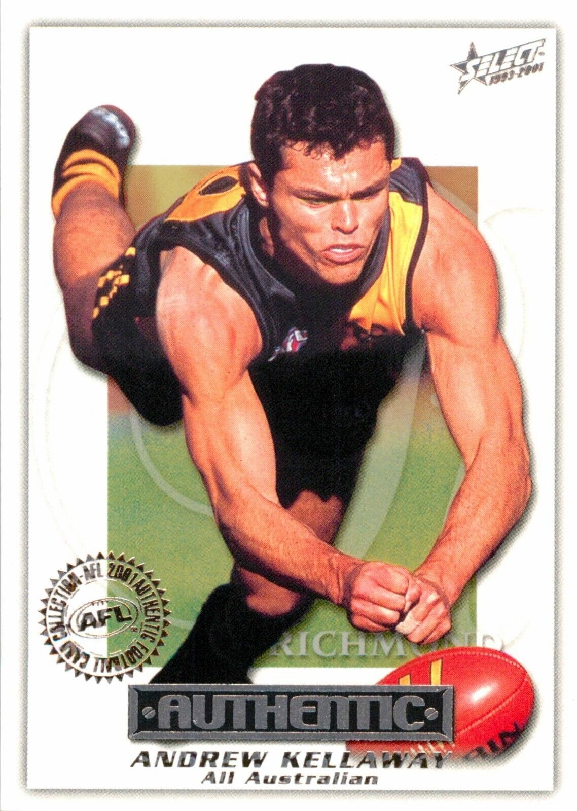 New 2001 RICHMOND TIGERS AFL Card ANDREW KELLAWAY | eBay