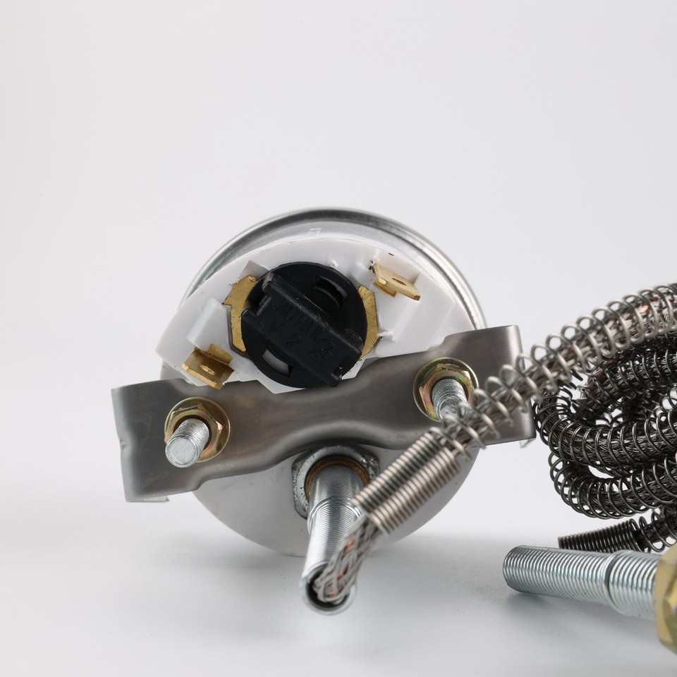 2" 52mm Mechanical Pointer Black Face +Sensor Water Temp Temperature ...