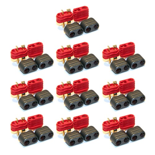 10 Pairs Amass T Plug Connectors Dean Style Cover for RC Battery ESC ...