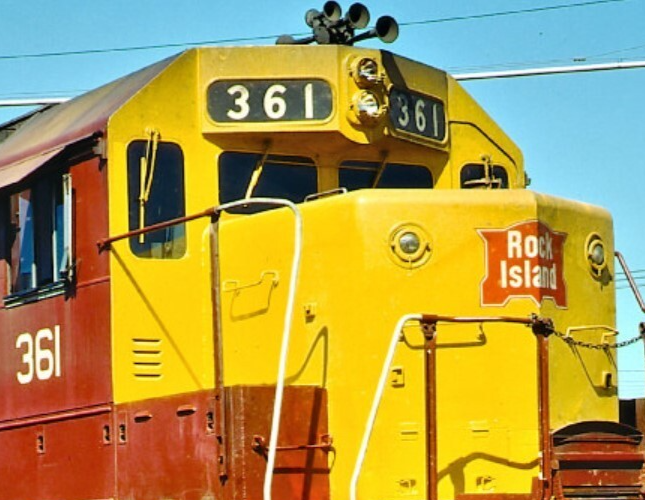 Rock Island EMD GP40 Number Board for Unit Number 361 | eBay