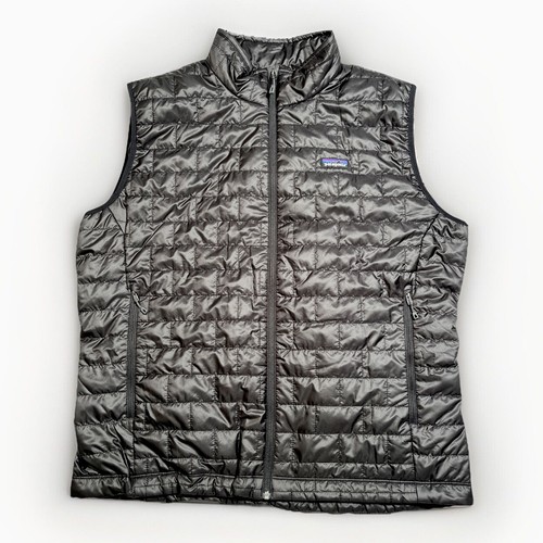 Patagonia Nano Puff Vest Men 2XL Black Full Zip Packable Puffer ...