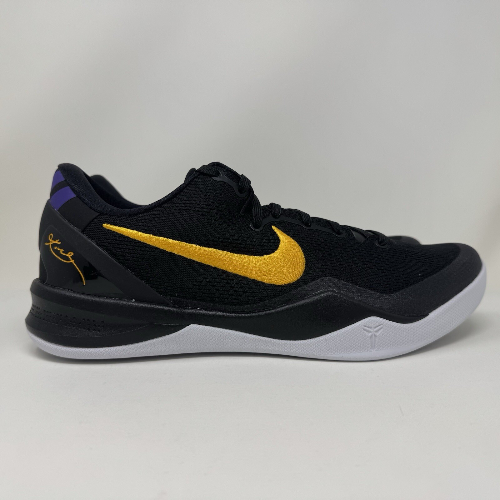 Nike Kobe VIII 8 Protro Lakers Away Black Gold Men's Size 11 Wmn 12.5 ...