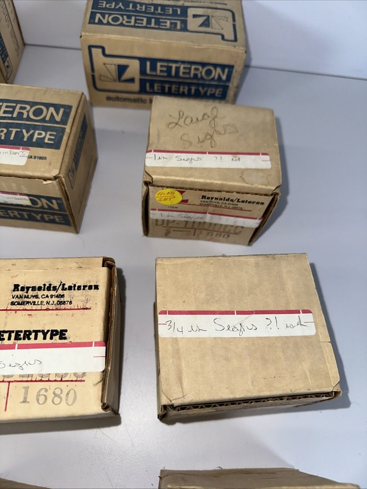 Giant Vintage Lot Patterson Letter type Letters Various Sizes | eBay