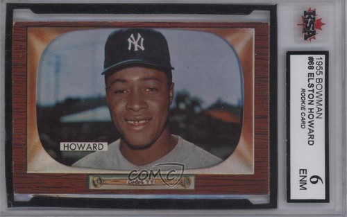 1955 Bowman Elston Howard #68 KSA 6 Rookie RC | eBay