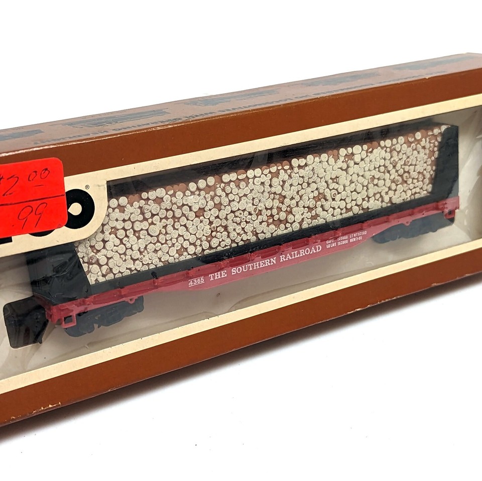 New TYCO HO Scale 334A Pulpwood Car 50 Foot The Southern Railroad 4365 ...