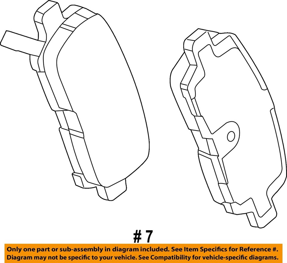 GM OEM Brake-Rear Pads 22846359 | eBay