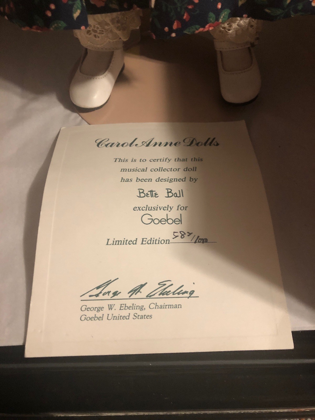 Goebel Carol Anne Doll by Bette Ball Musical Porcelain Doll. | eBay